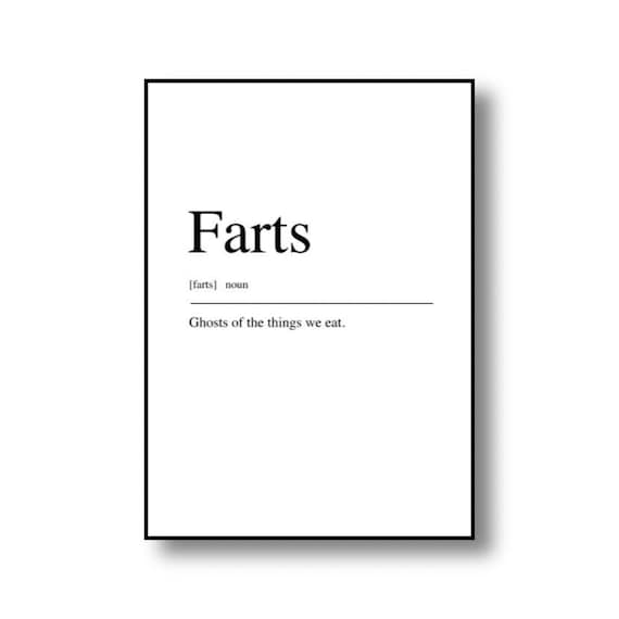 Farts Definition Quote Print | Etsy