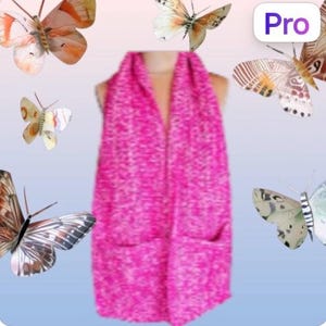 Cozy Scarf With Pockets PATTERN - Etsy