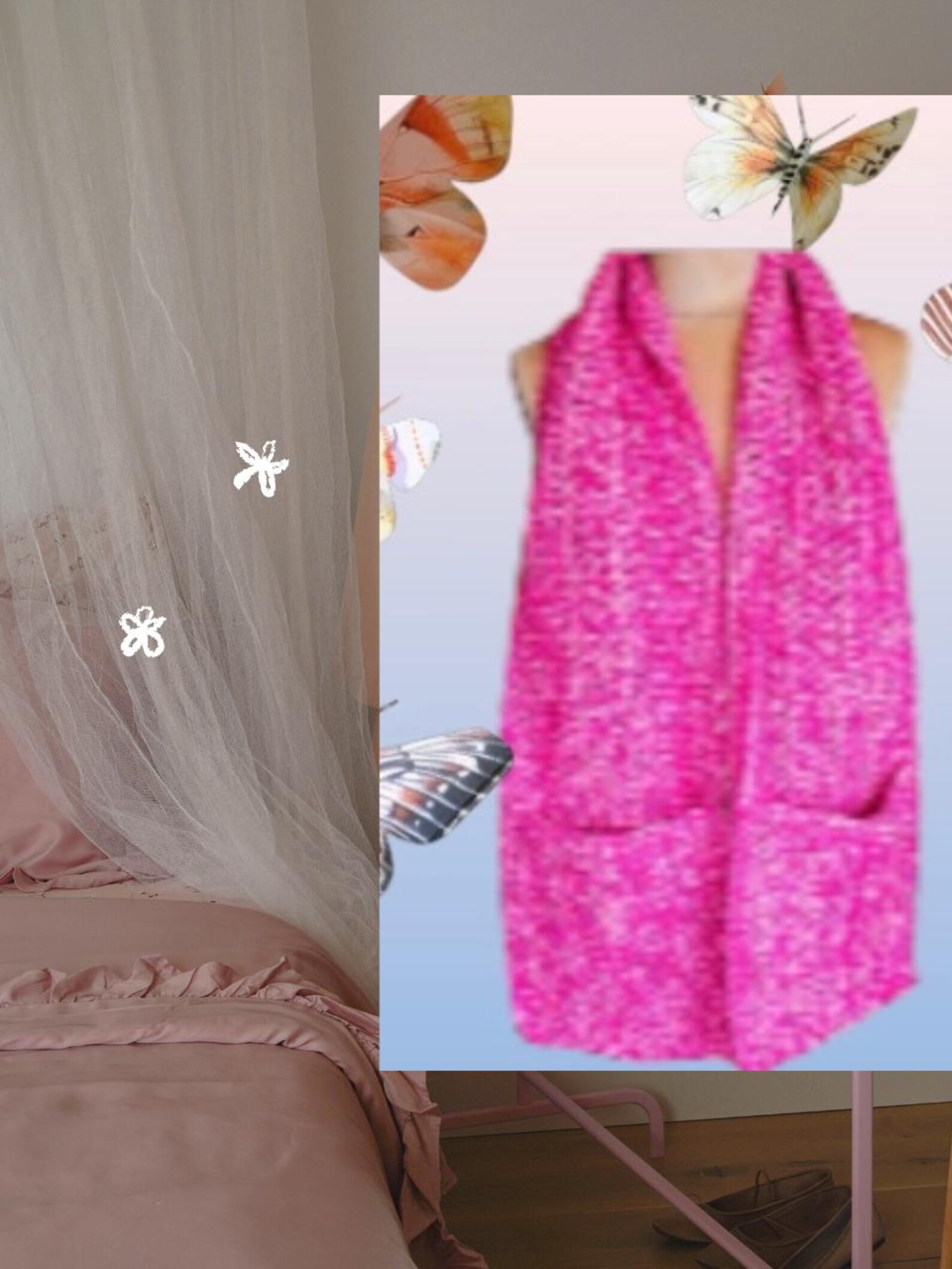 Cozy Scarf With Pockets PATTERN - Etsy