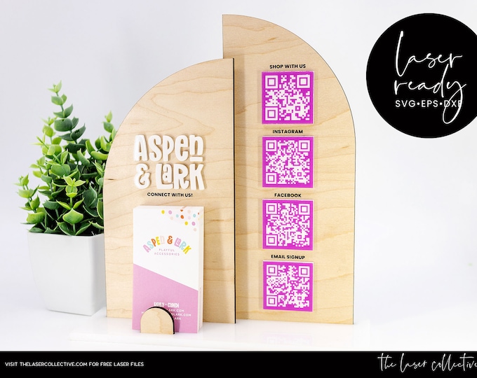 Square Reader Dock Laser File | Market Craft Show Display | Scan to Pay ...