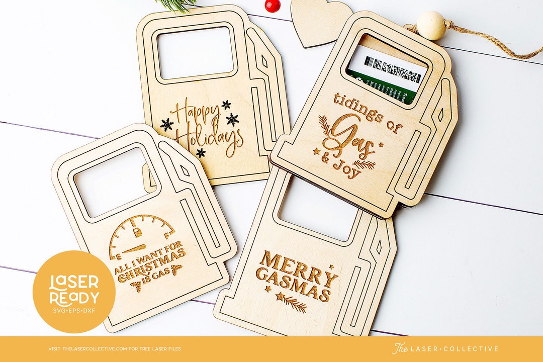 Christmas Gift Card Holder Ornament Laser File for Laser Cutting ...