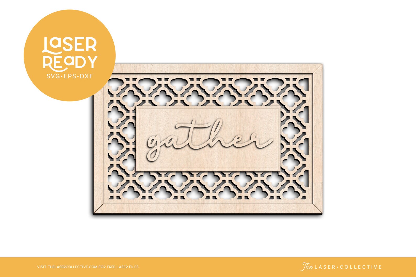 Gather Lattice Sign Laser File for Autumn - Etsy