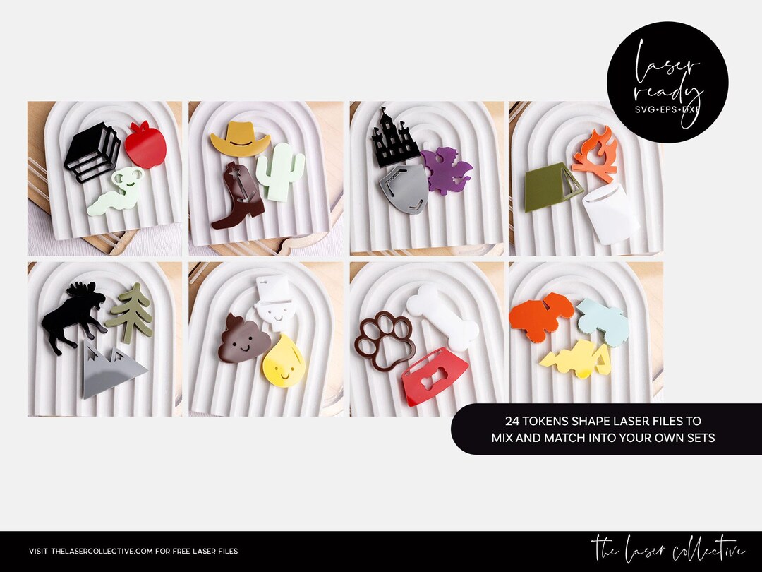 Generic Token Set Laser Files - Kids Vibes Token Bundle SVG - Reward ...