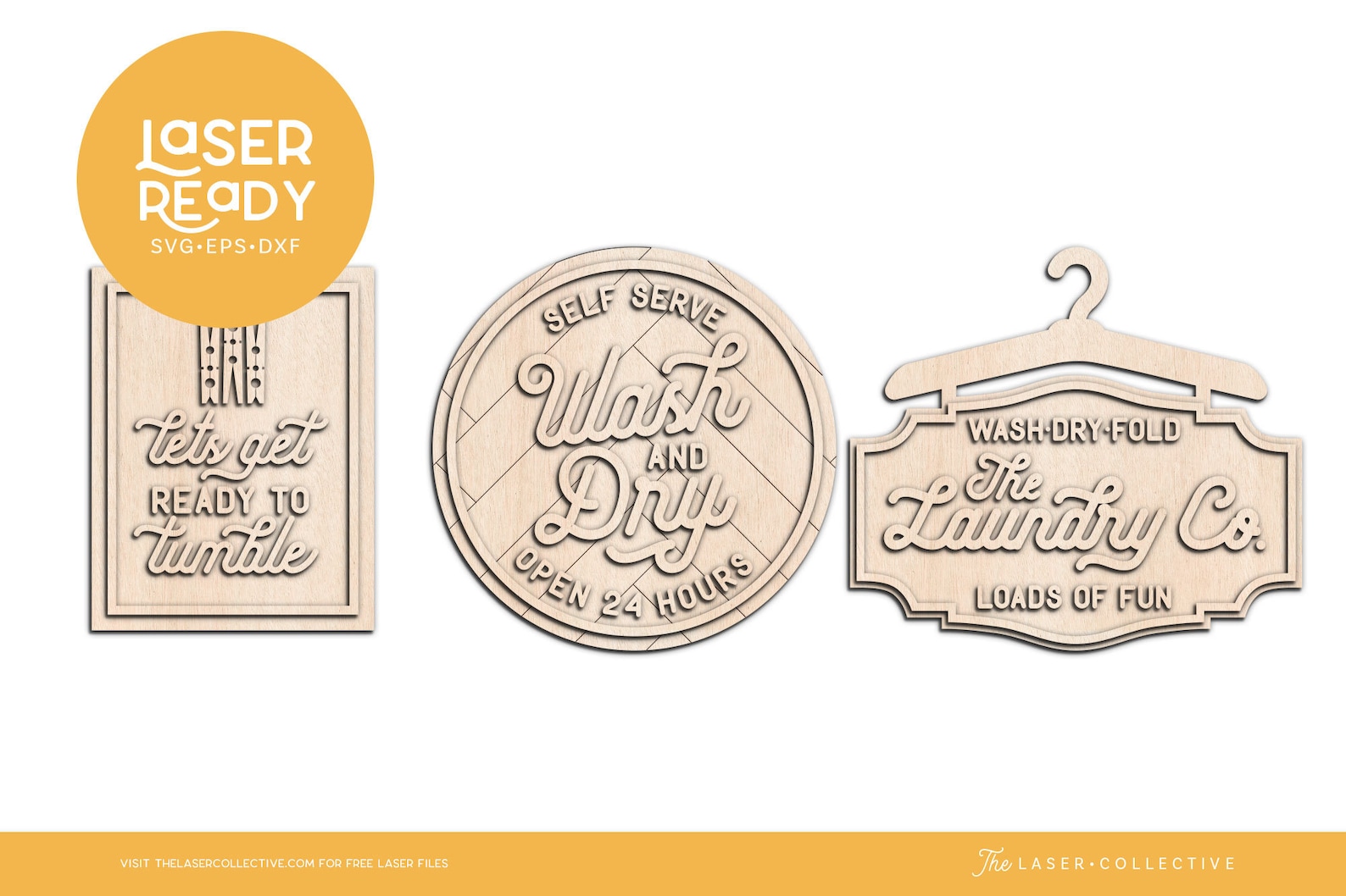 Laundry Sign SVG Files for Laser Cutting - Etsy