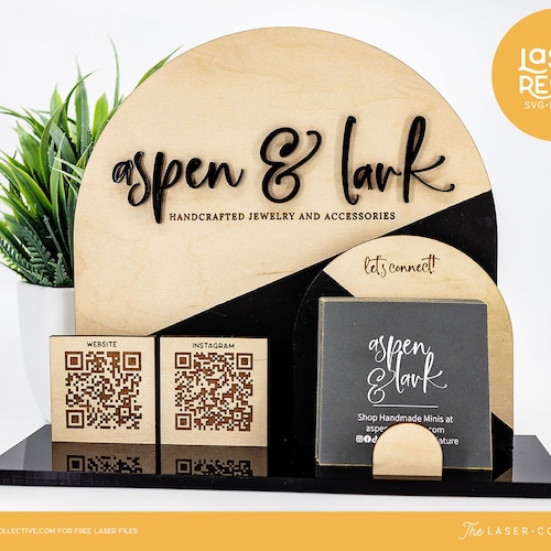 QR Sign for Business Laser File Social Sign Laser File QR - Etsy Australia