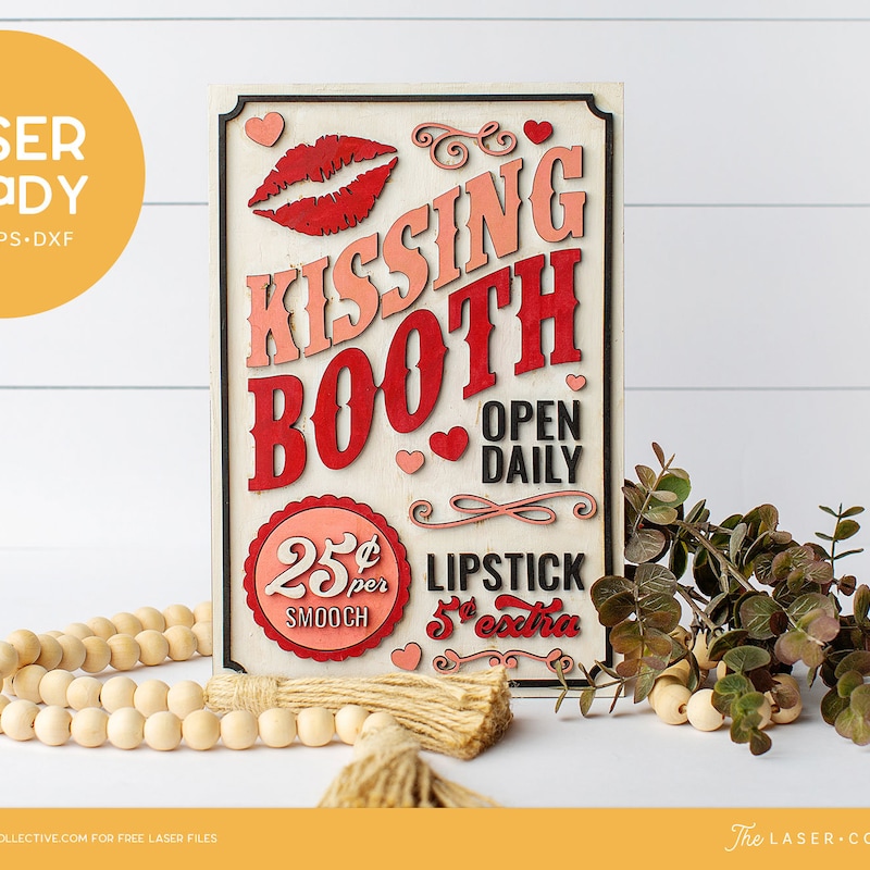 Kissing Booth Sign - Etsy