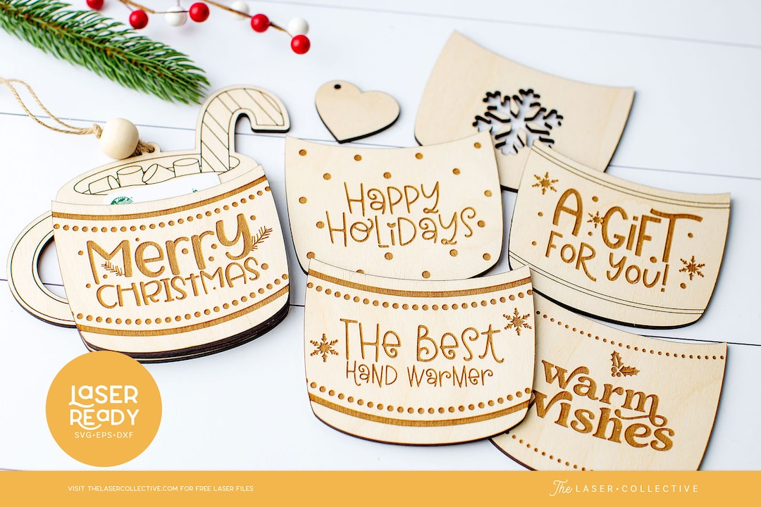 Christmas Gift Card Holder Ornament Laser File for Laser Cutting ...