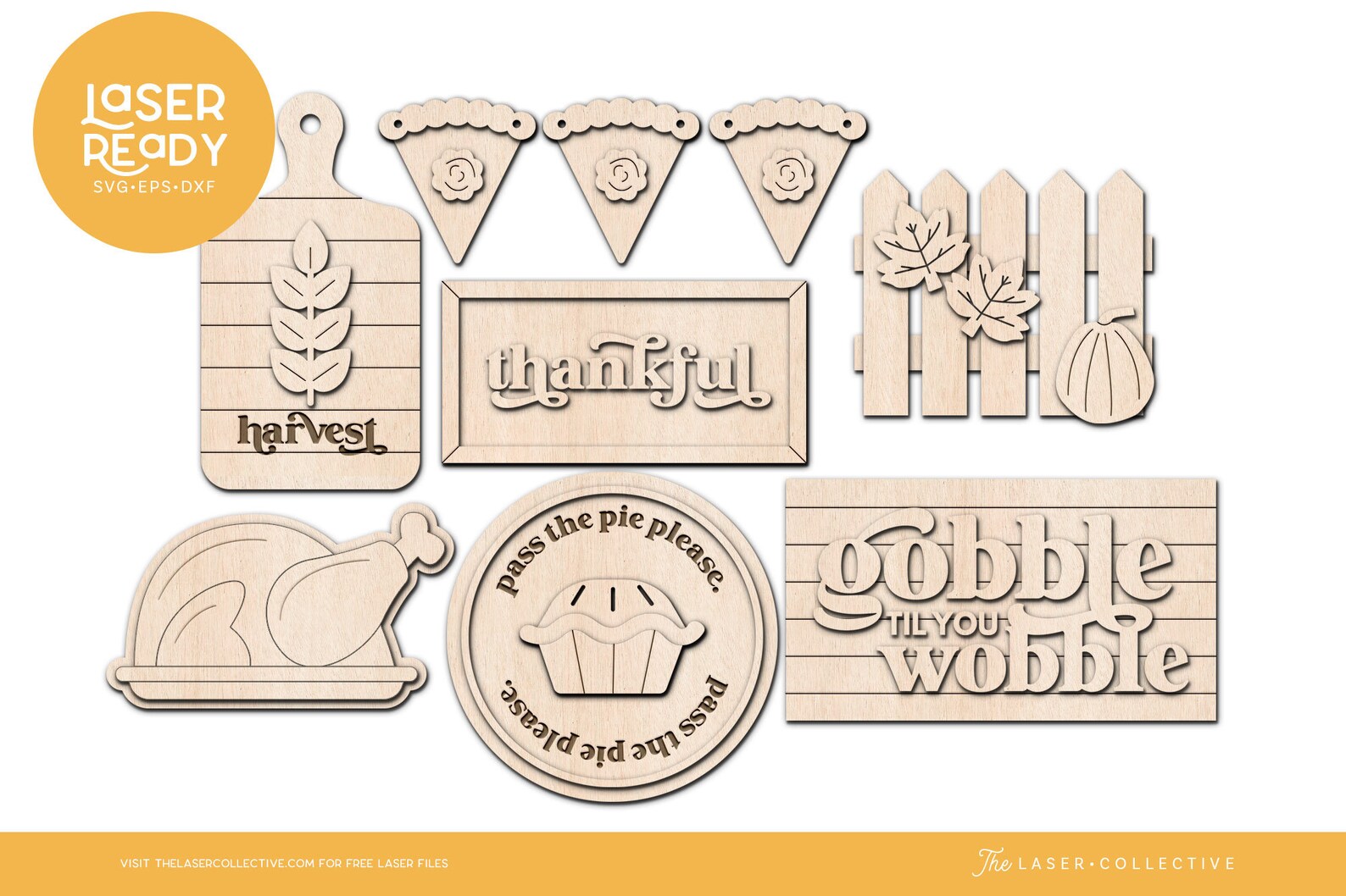 Thanksgiving Tray Decor Laser Files Thankful for Everything - Laser ...