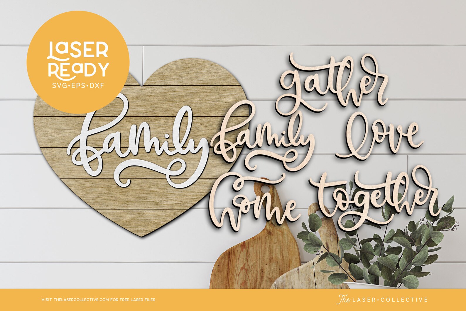 Hand Lettered Laser Files for Family Signs - Etsy