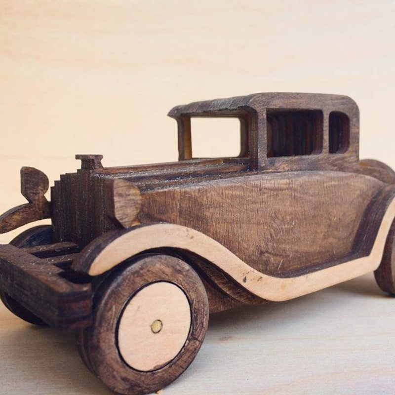 Handmade Wooden Model Car - Etsy