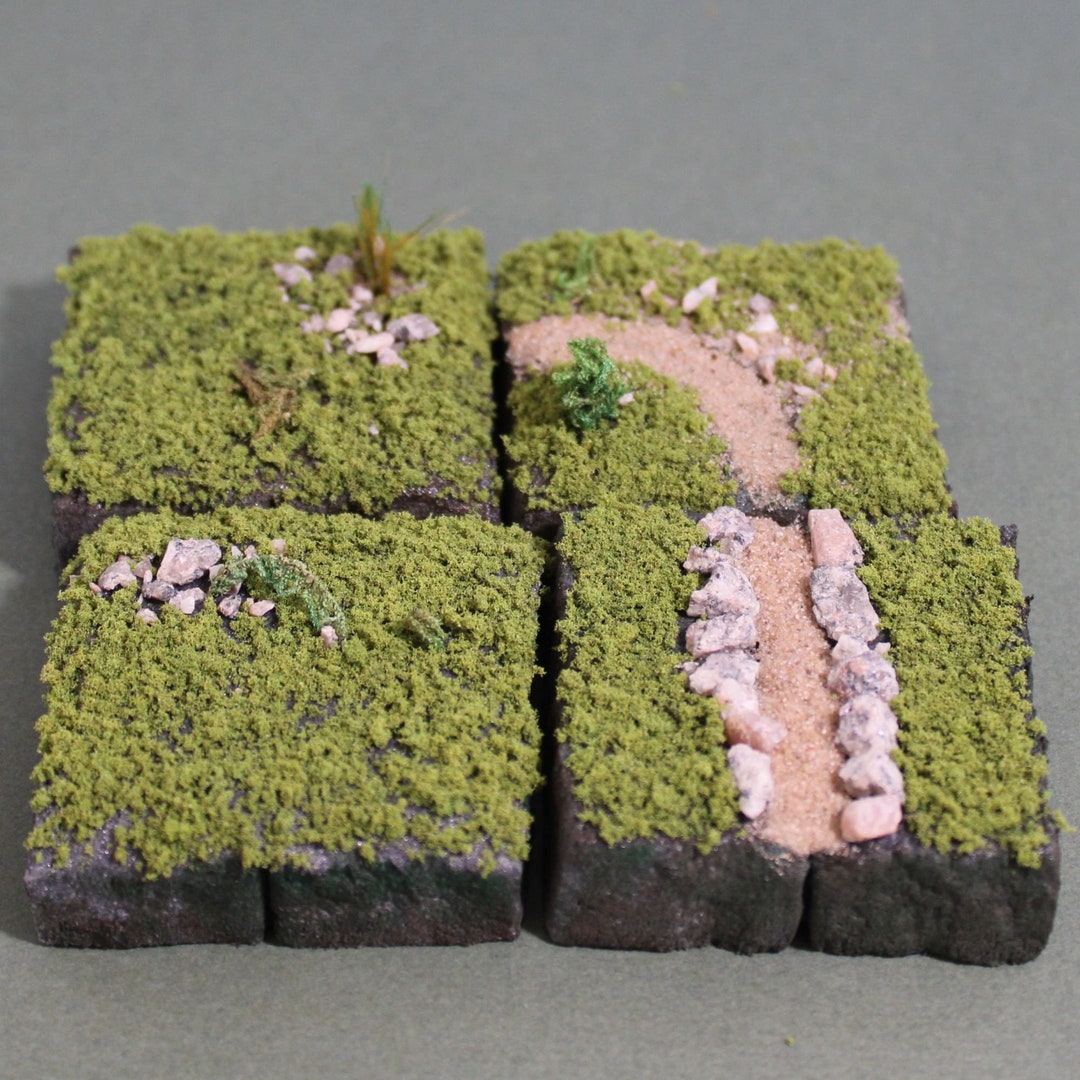 4 Scatter Tiles 2x 2 Dungeons & Dragons DND Warhammer Wargame Model ...