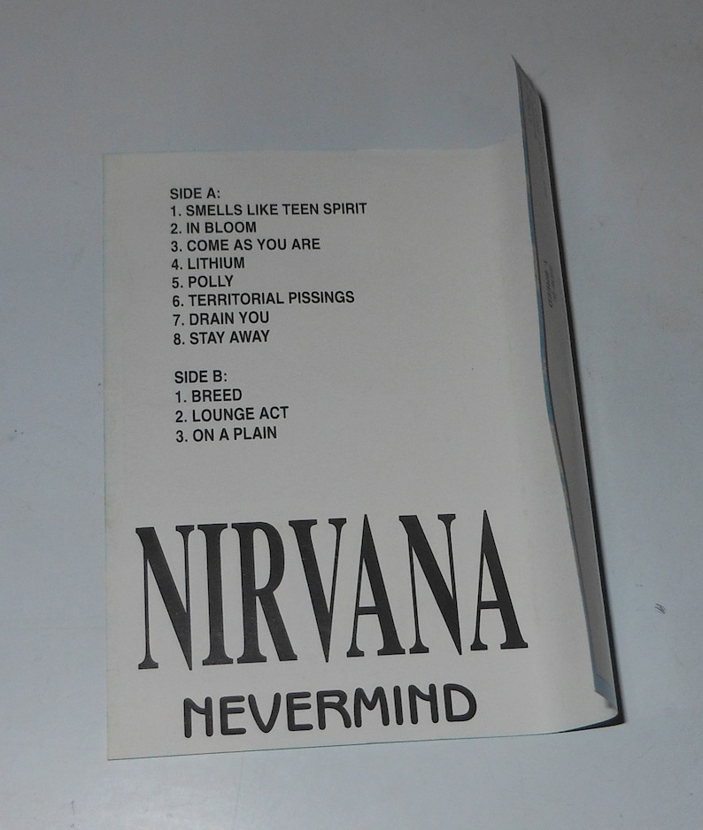 Rare RT Records Nirvana Nevermind Cassette Tape 1995 Lithuania Very ...