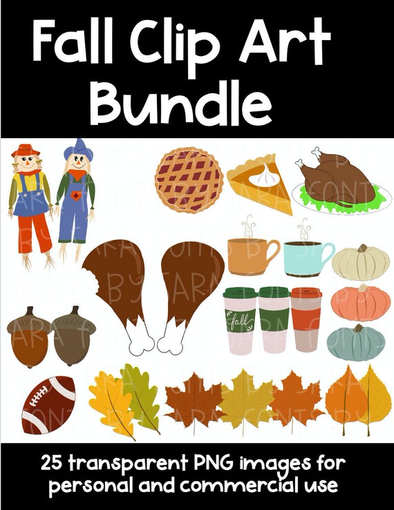 Fall Clip Art Bundle - Etsy