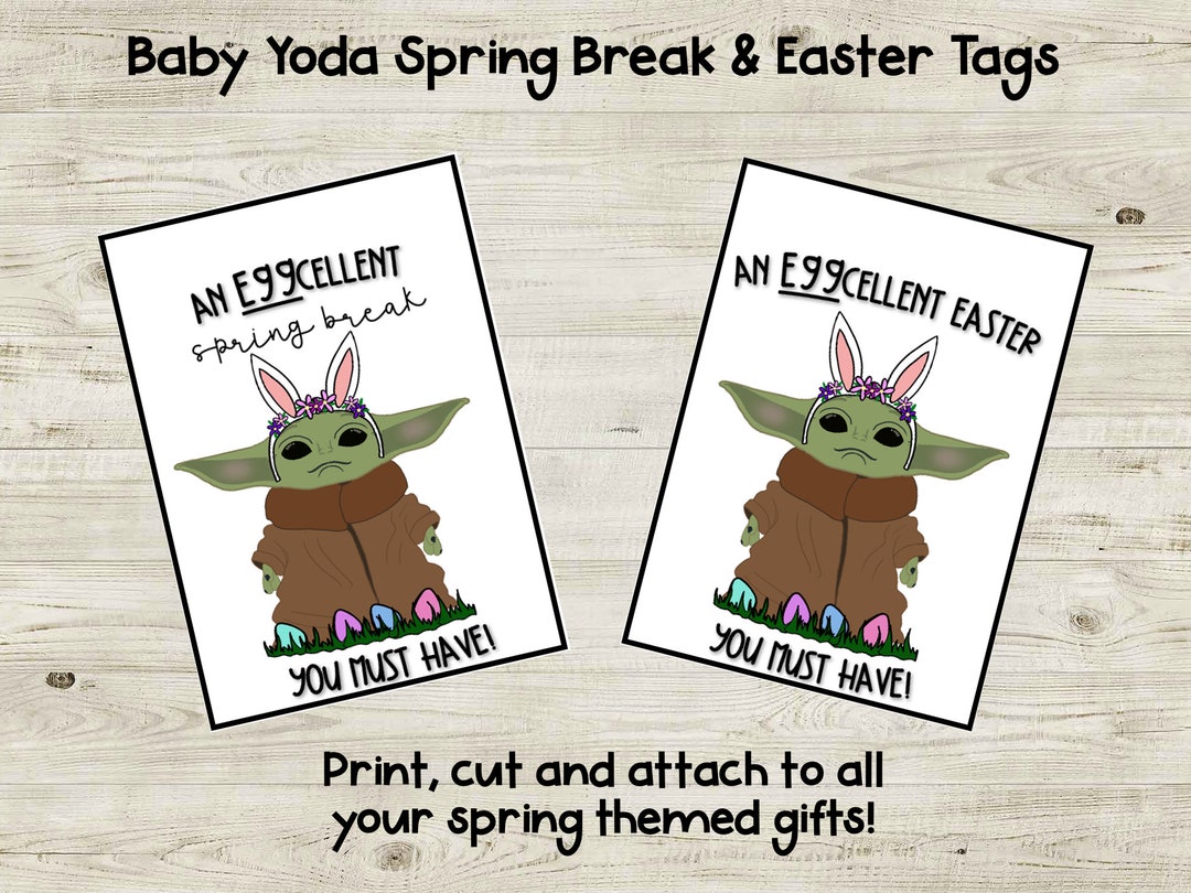 Star Wars Spring Break Easter Gift Tags Printable - Etsy