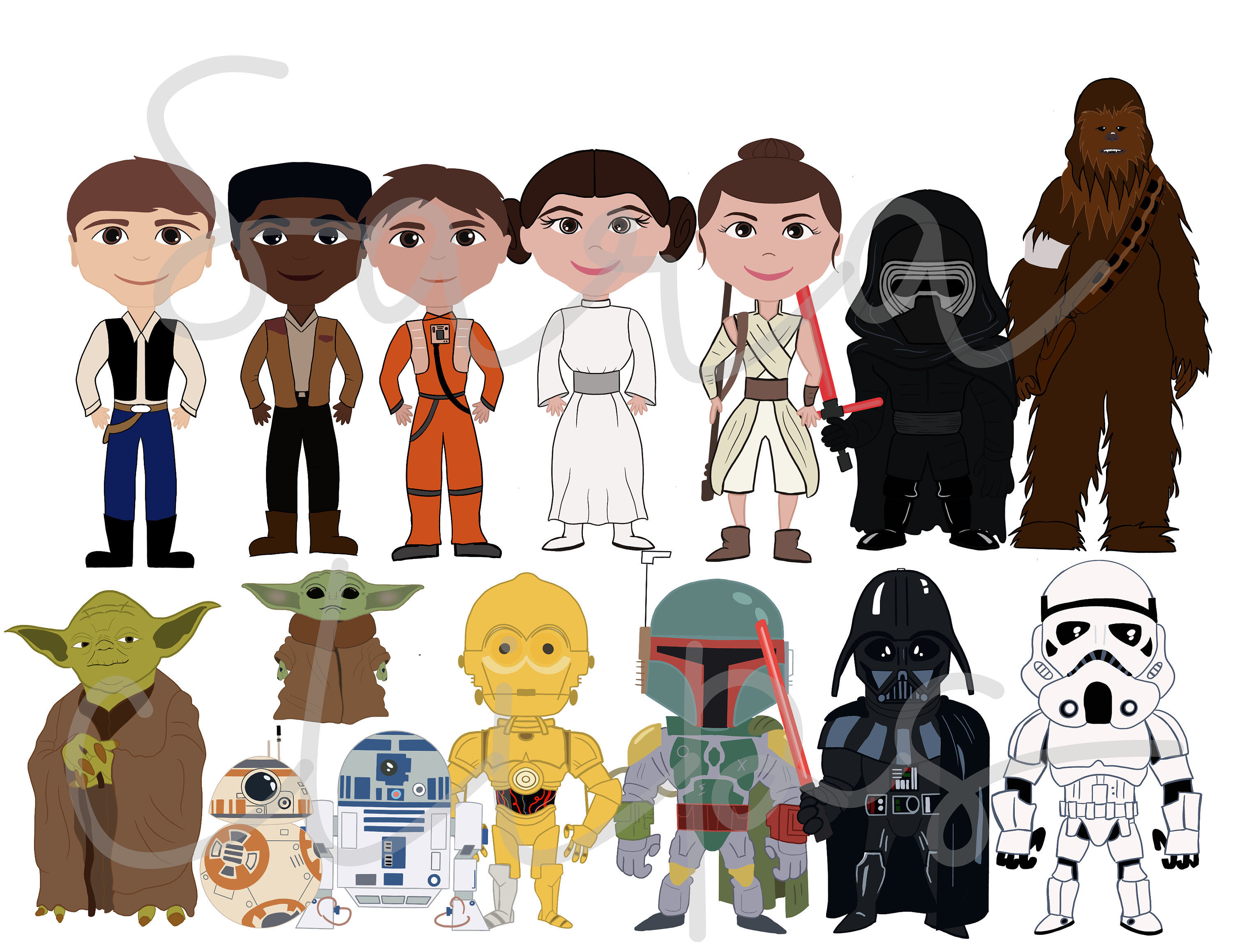 Star Wars Clip Art - Etsy