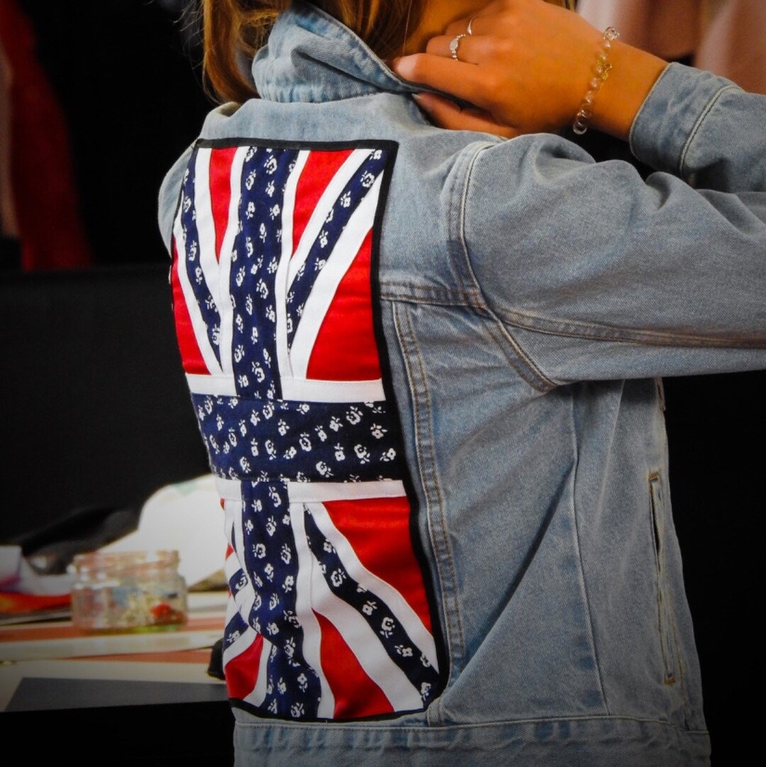 Union Jack Patch – Floral Pattern (large) - Etsy UK