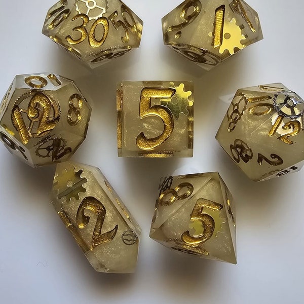 Set of 7 Piece Dice - Etsy