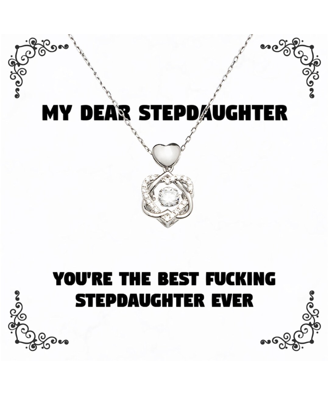 Cute Stepdaughter Ts Youre The Best Fucking Joke Birthday Heart