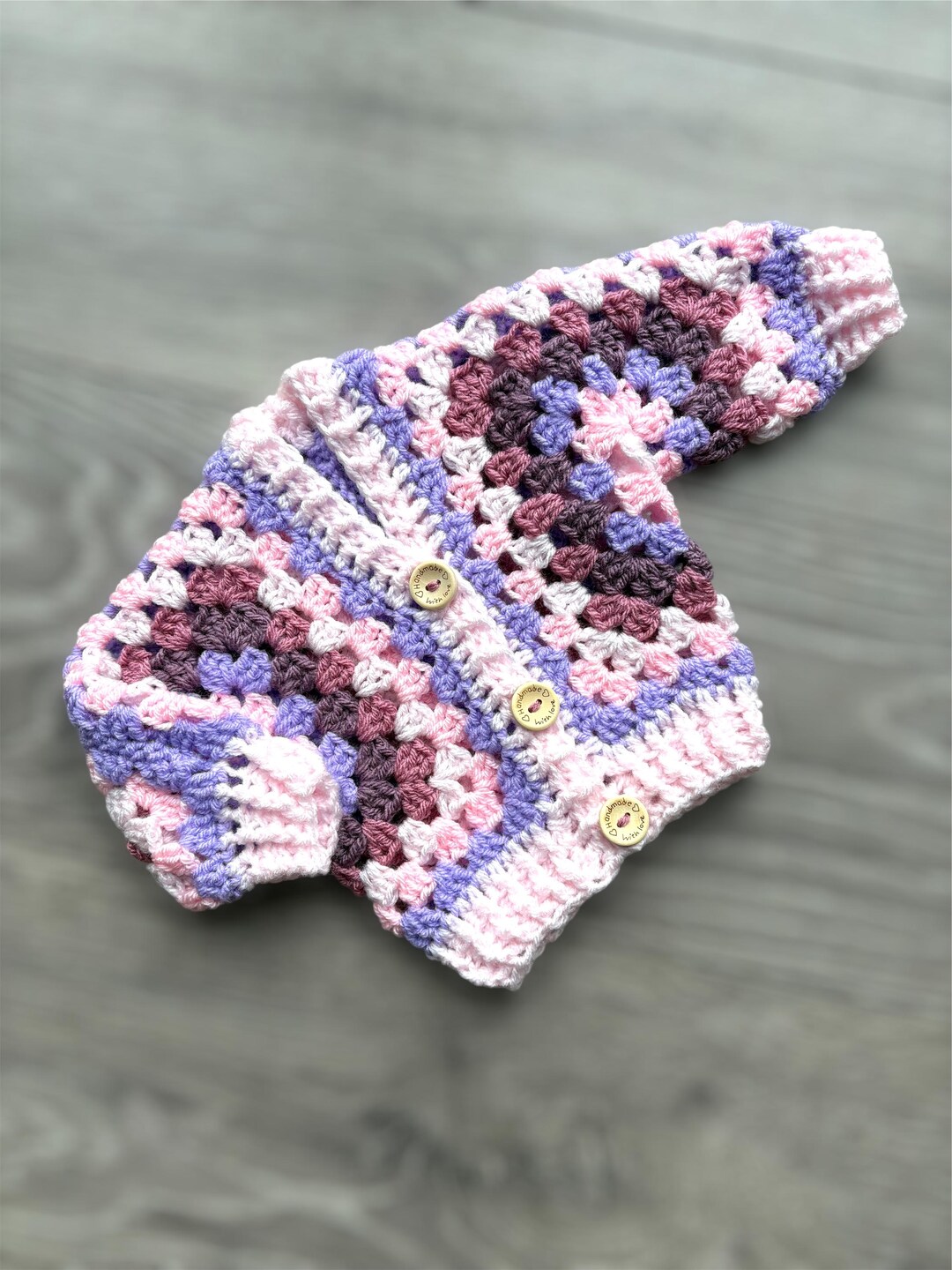 Newborn Personalised Baby Cardigan, Hand Embroidered Baby Cardigan ...