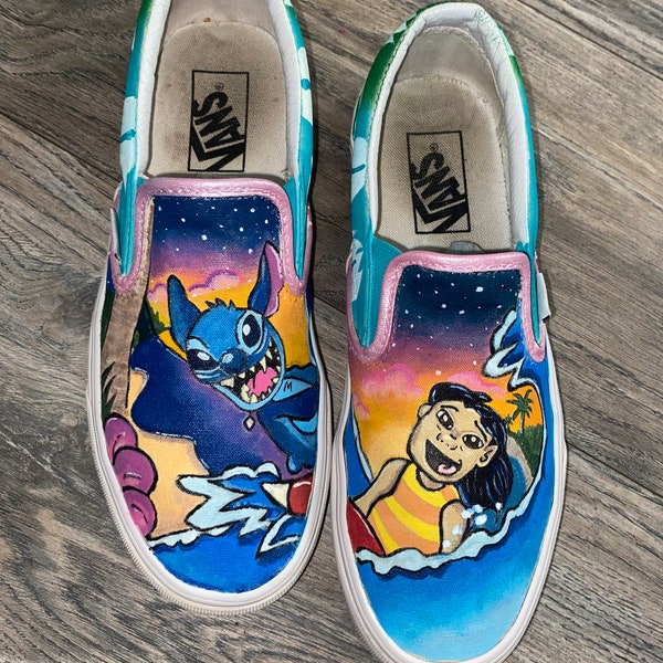 Lilo and Stitch Vans - Etsy