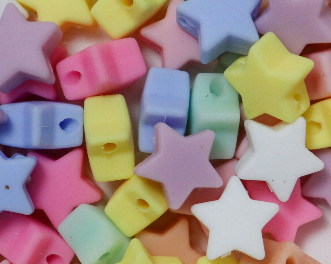 Mini Star Silicone Focal Bead Mix - Etsy