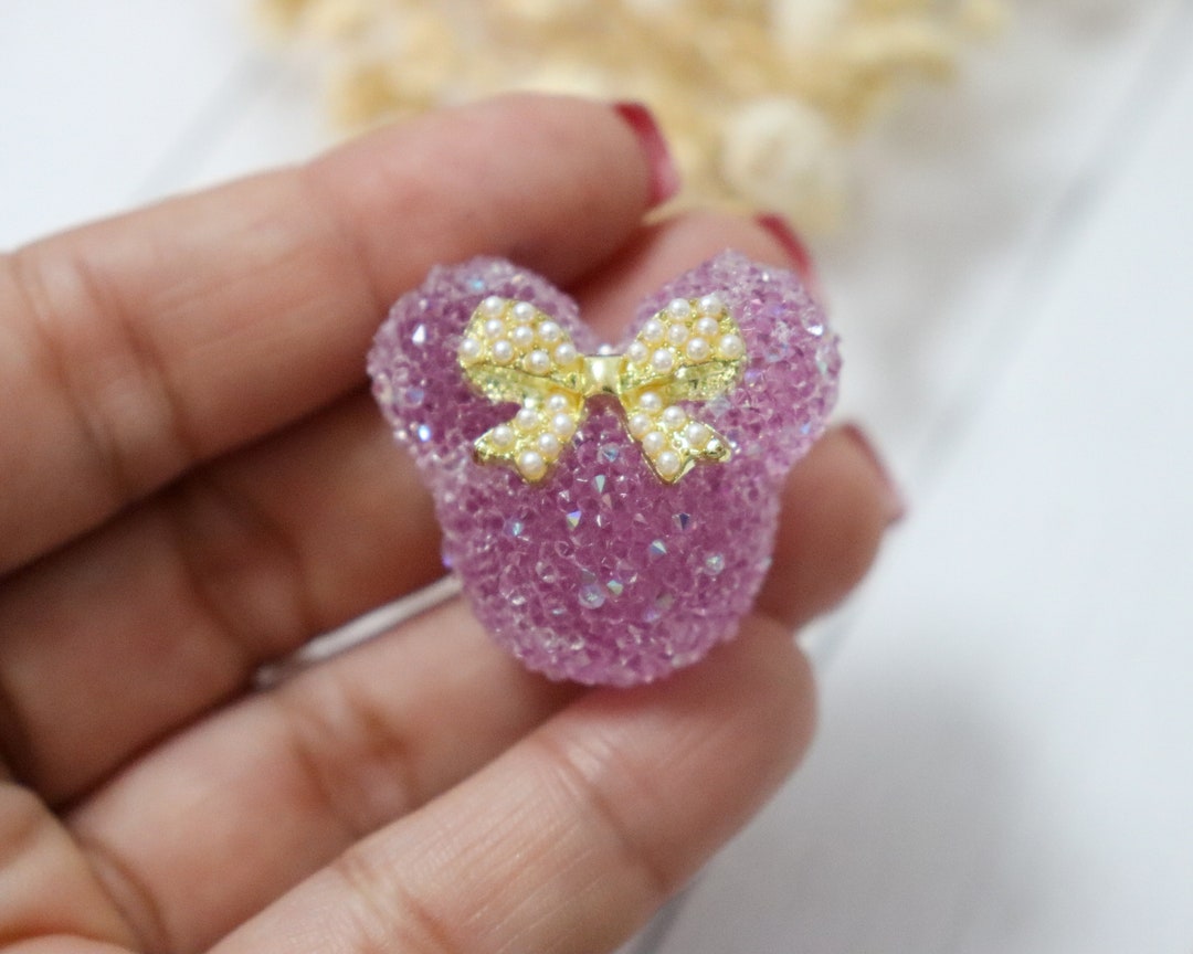 Lavender Mouse With Bow Sugar Bead, Sugar Bead - Etsy