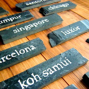 Custom Wedding Slate Table Name Signs - Etsy UK