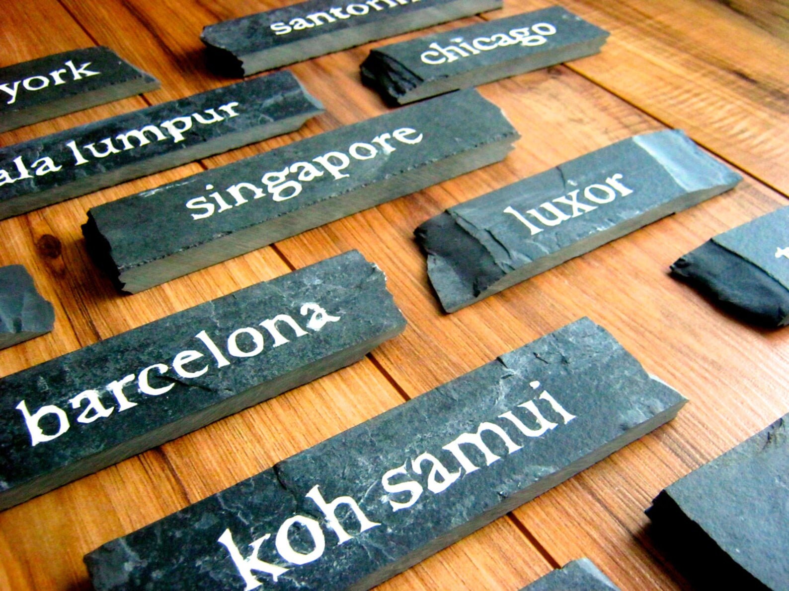 Custom Wedding Slate Table Name Signs - Etsy UK