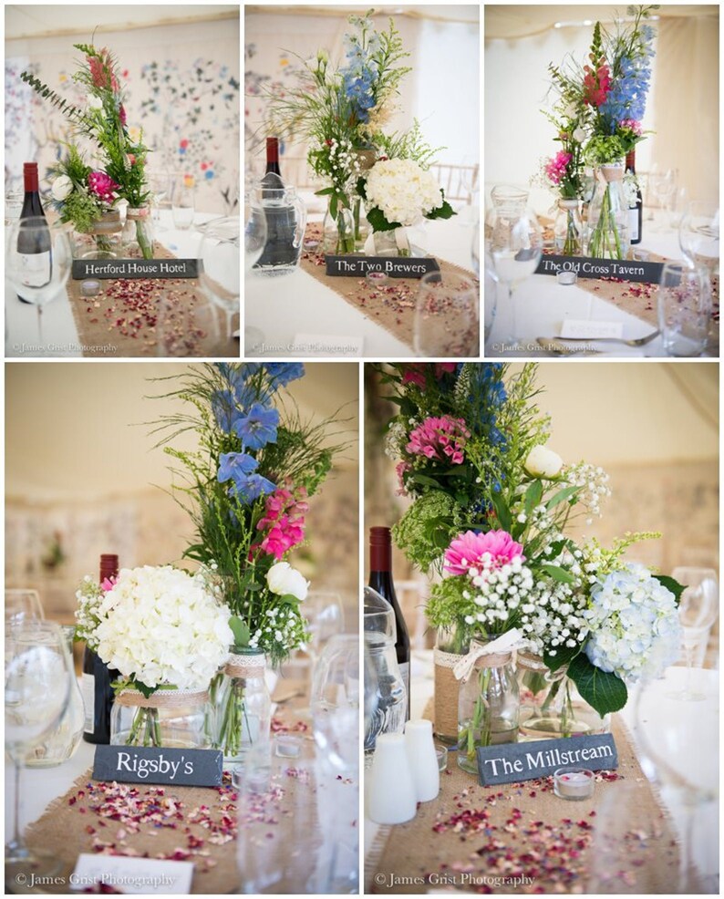 Custom Wedding Slate Table Name Signs - Etsy UK