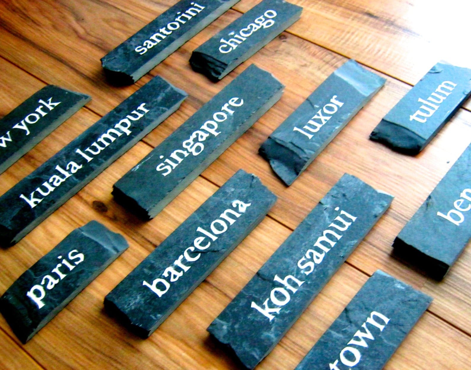 Custom Wedding Slate Table Name Signs - Etsy UK