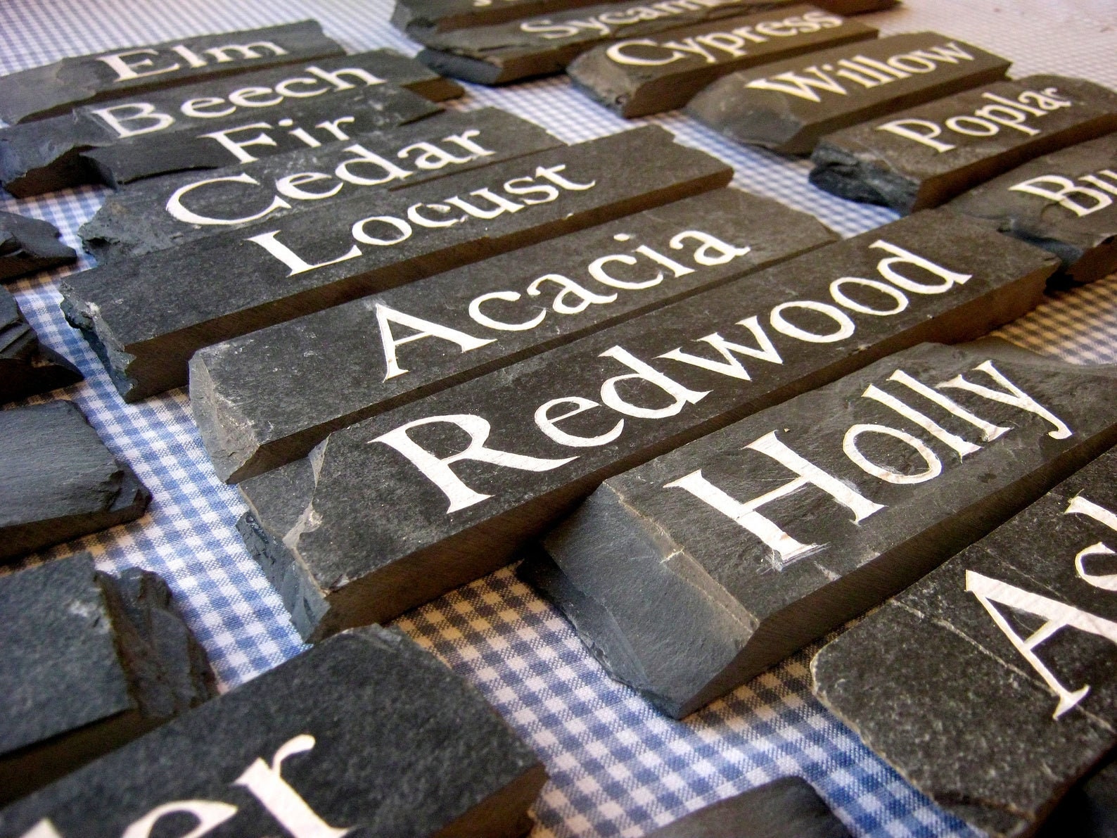 Custom Wedding Slate Table Name Signs - Etsy UK