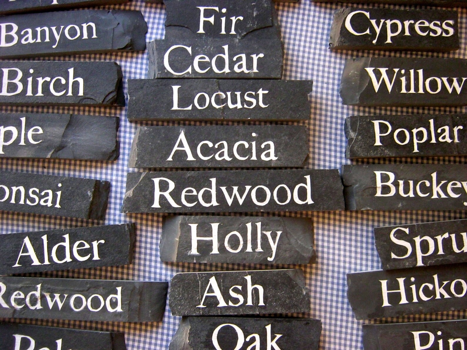 Custom Wedding Slate Table Name Signs - Etsy UK