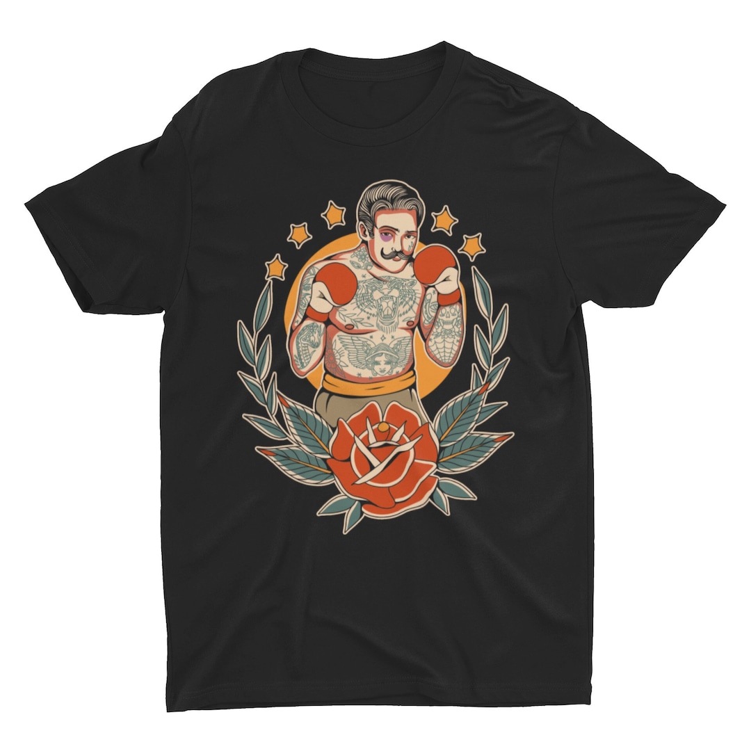 Boxer Shirt, Traditional Tattoo Clothing, Old School Tattoo Apparel ...