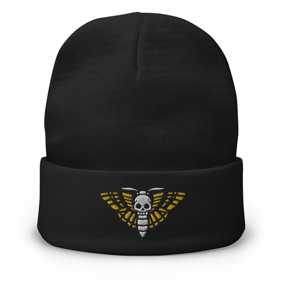 Death Moth Beanie, Traditional Tattoo Beanie, Tattoo Inspired Clothing ...