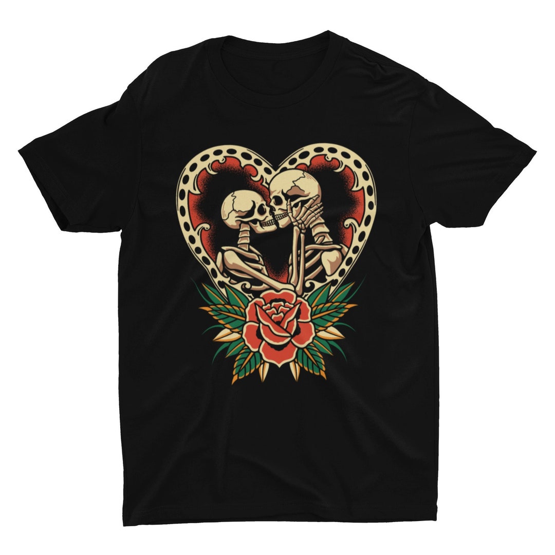The Lovers, American Traditional Tattoo Shirt, Tattoo Flash, Old School ...