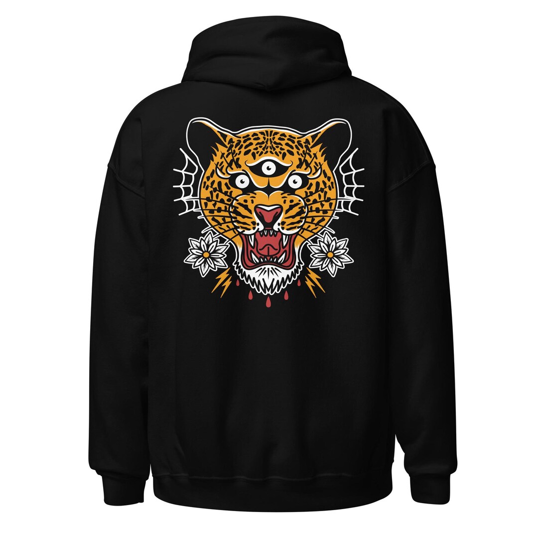 Jaguar Three Eyes Hoodie, Tattoo Hoodie, Tattoo Shirt, Flash Hoodie ...
