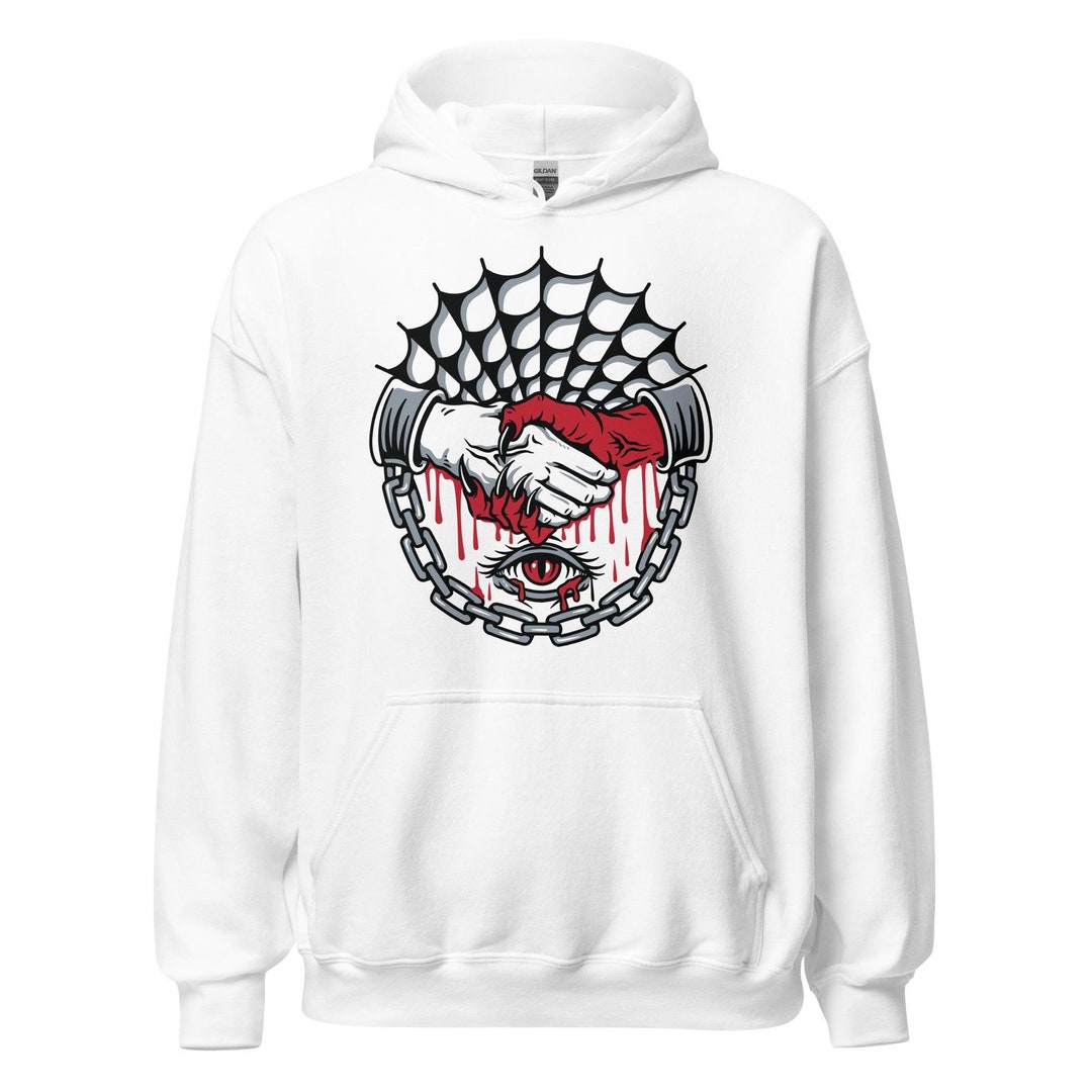 Demonic Handshake, Tattoo Inspired Hoodie, Tattoo Clothing, Old School ...