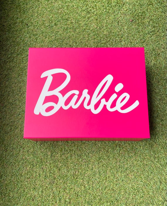 Personalised gift box pink Barbie birthday box | Etsy