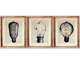 Light Bulb Print - Etsy UK