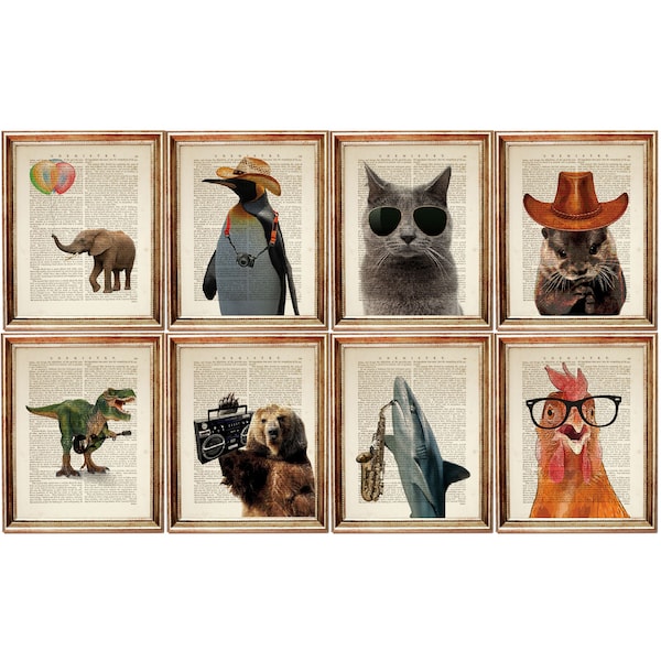 Funny Animal Prints - Etsy