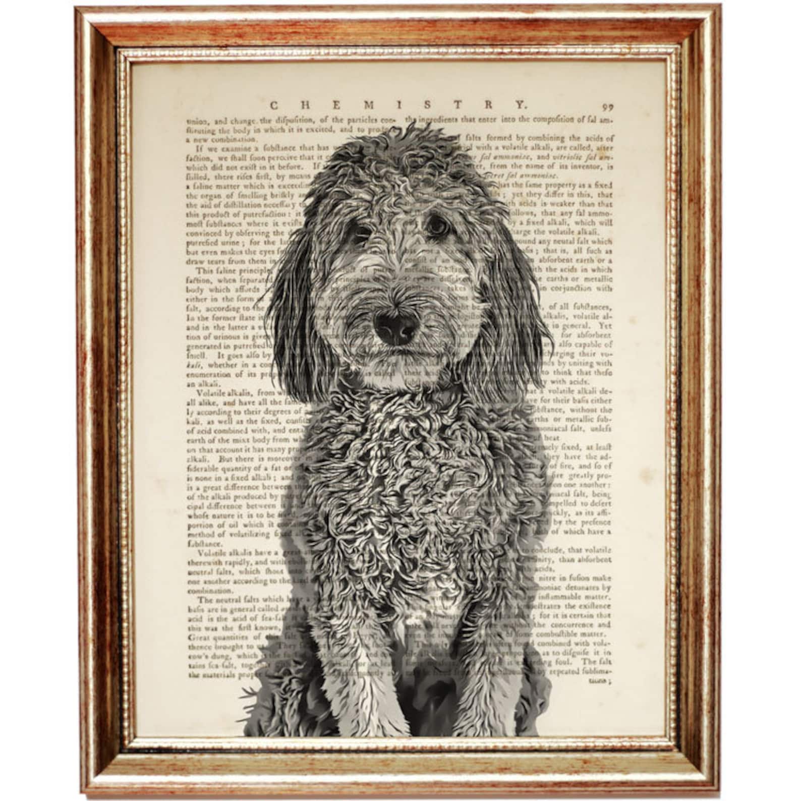 Goldendoodle Dog Dictionary Art Print, Dog Nursery Wall Decor, Dog ...