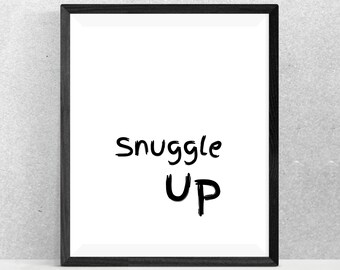 Snuggle up Sign - Etsy