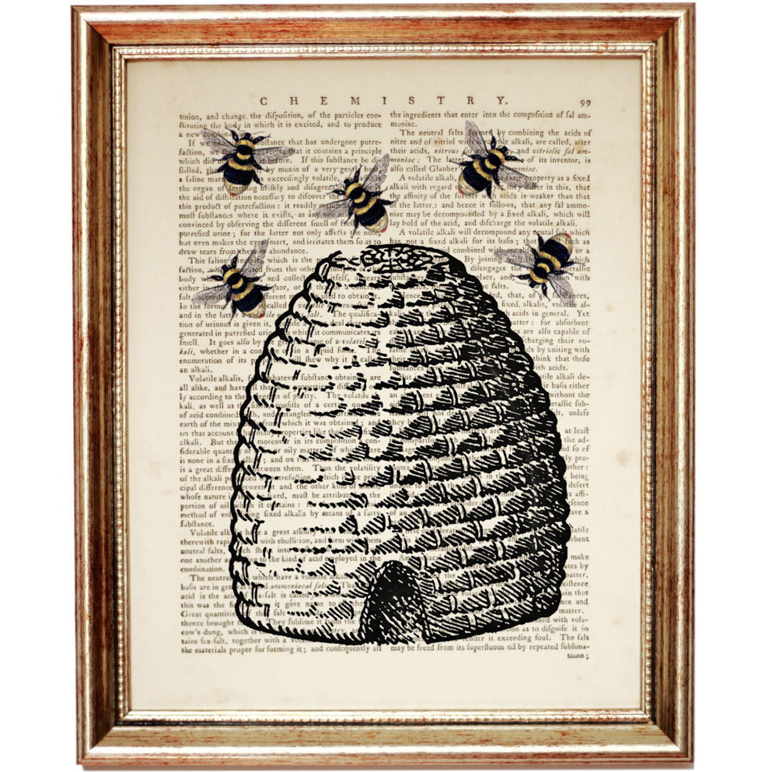 Set of 6 Prints Beehive Print Bee Hive Wall Art Bee Hive | Etsy