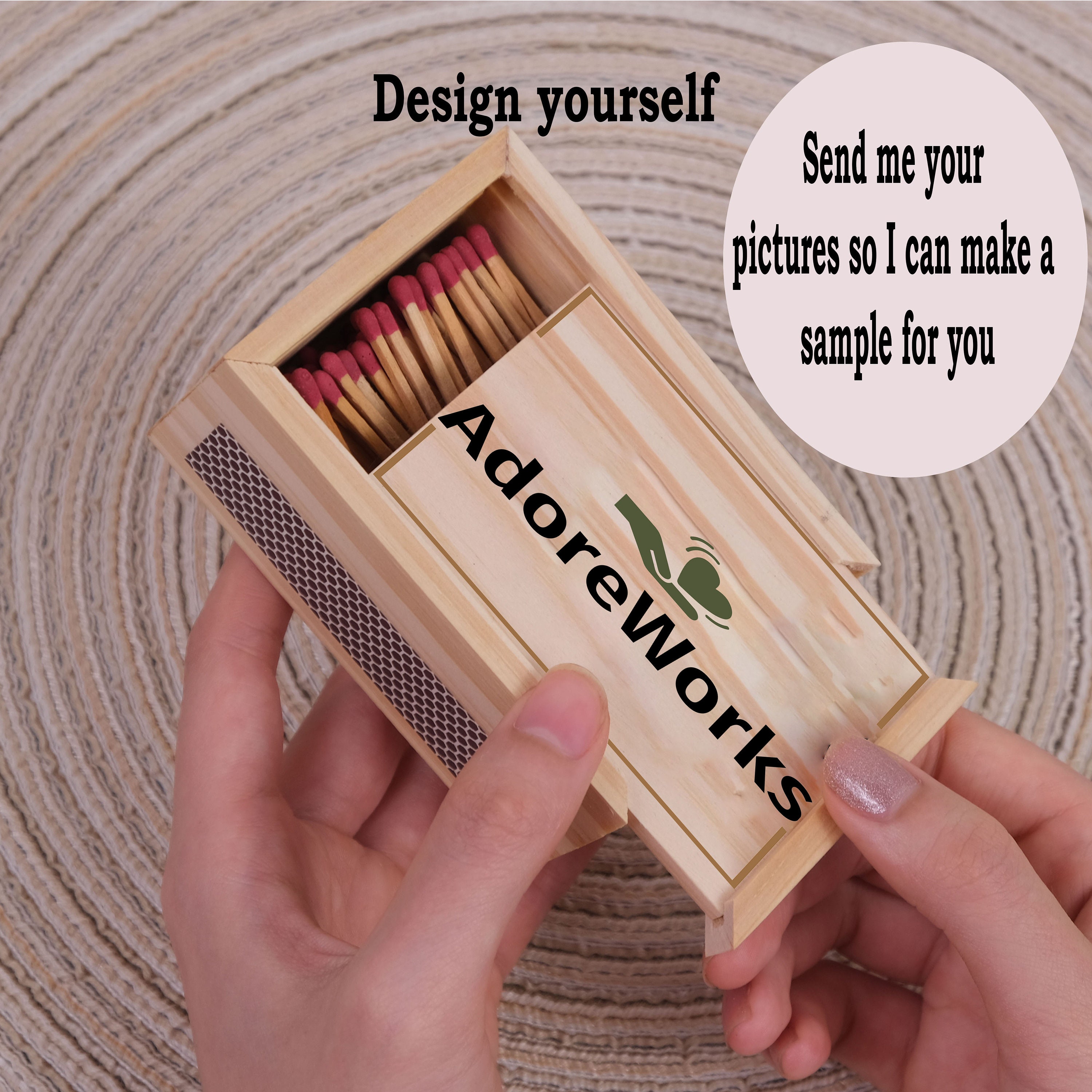 Large Match Box for Couple Custom Match Box Match Box Wedding Gift ...