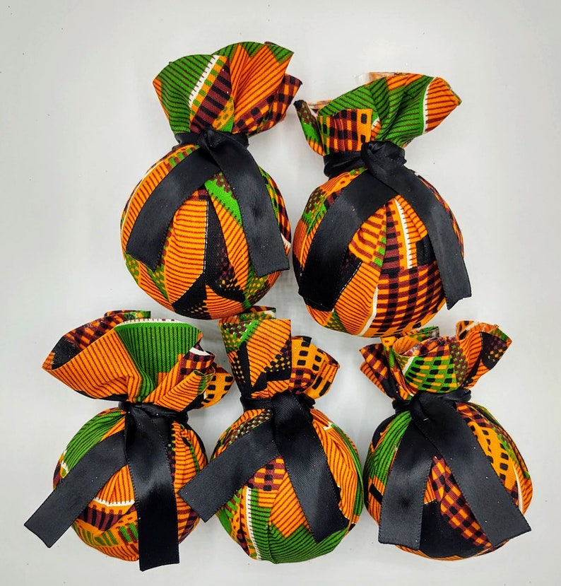 Orange Kente African Print Ornaments 10 Pack - Etsy