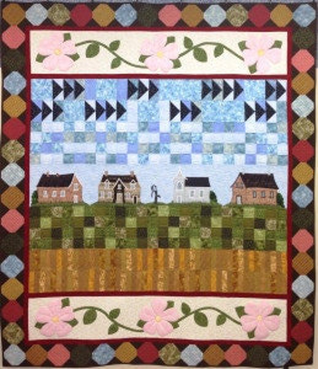 Abbington Pickets Quilt Pattern, Row as You Go. - Etsy