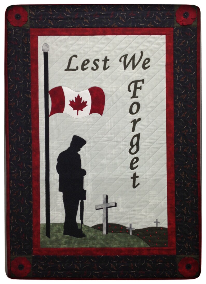 Lest We Forget Quilted Wall Hanging Pattern. Perfect for Honoring Our ...