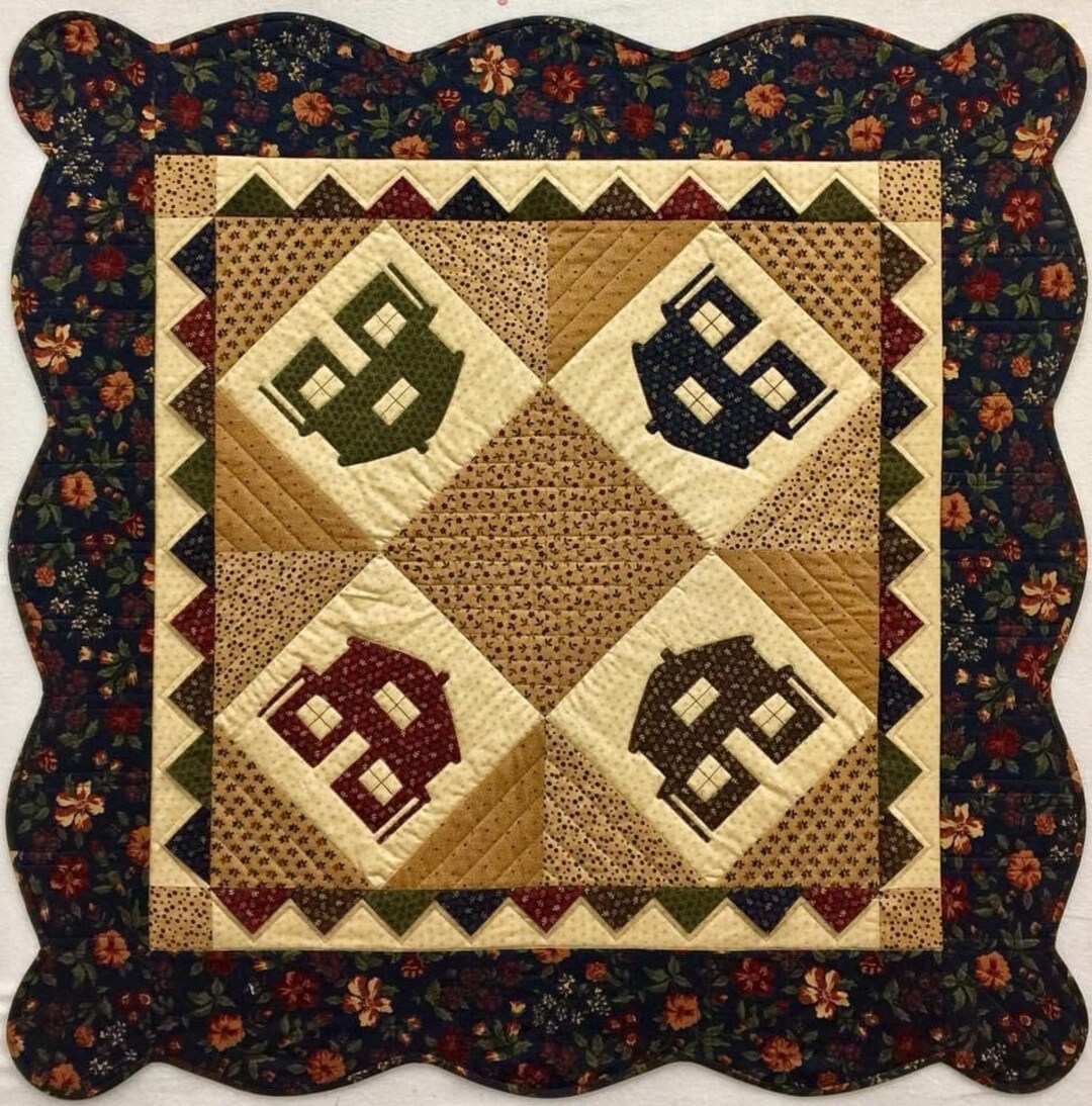 Once Upon a Prairie House Quilt Pattern Table Topper - Etsy