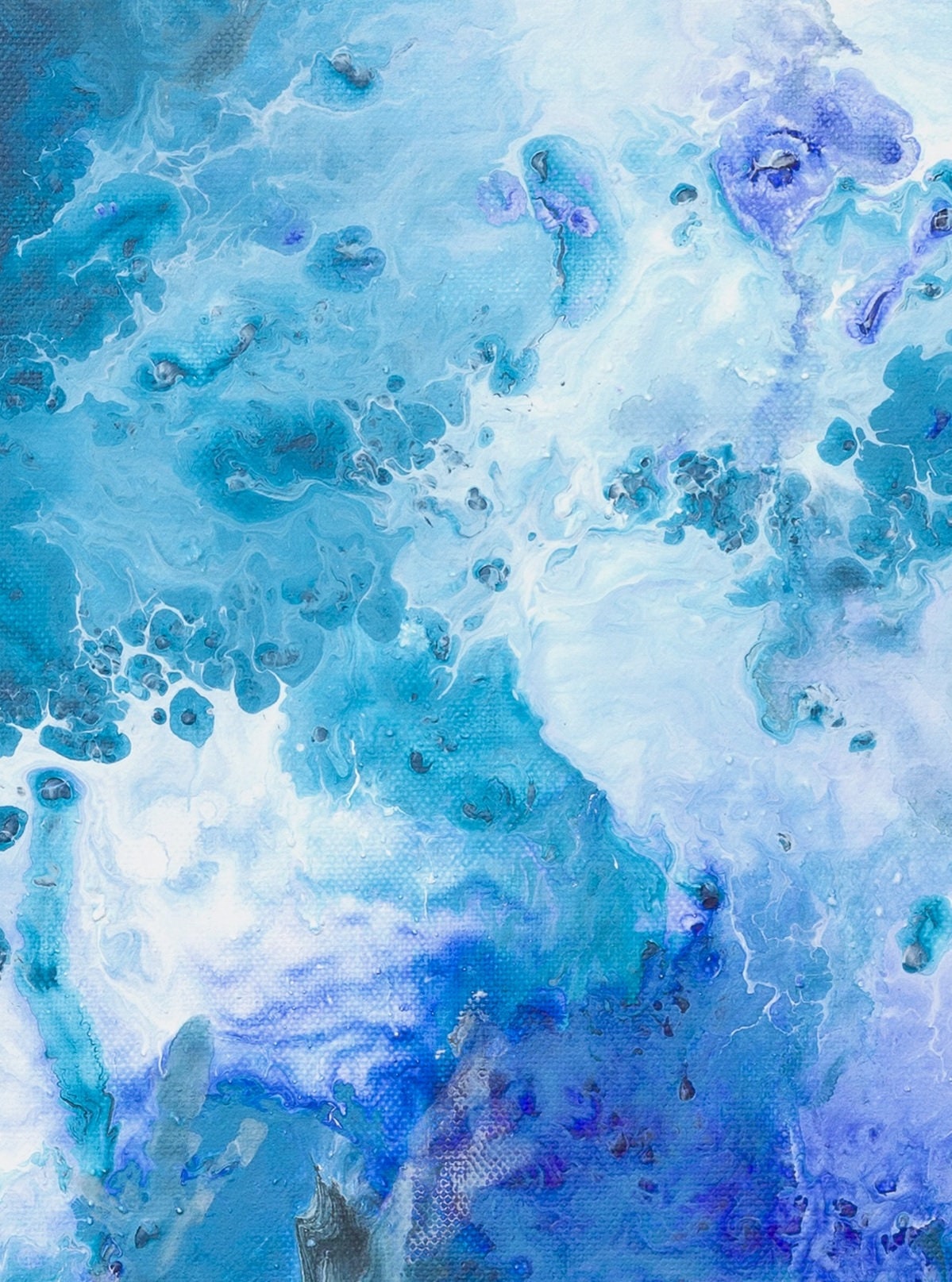 Large Abstract Painting Blue Ocean Laguna Digital Art Printable - Etsy