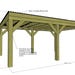 Chunky Wooden Box Pergola With Black Roof | Wychwood Black - Etsy UK